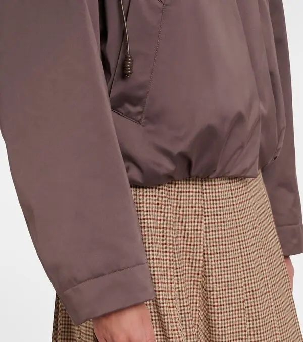 Moncler Chevreuil Hooded Blouson Jacket - Brown
