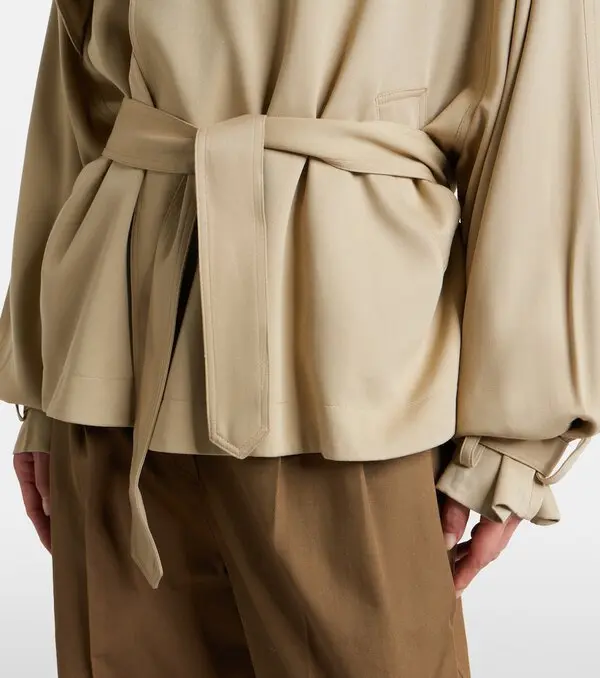 THE FRANKIE SHOP Elva Twill Trench Coat