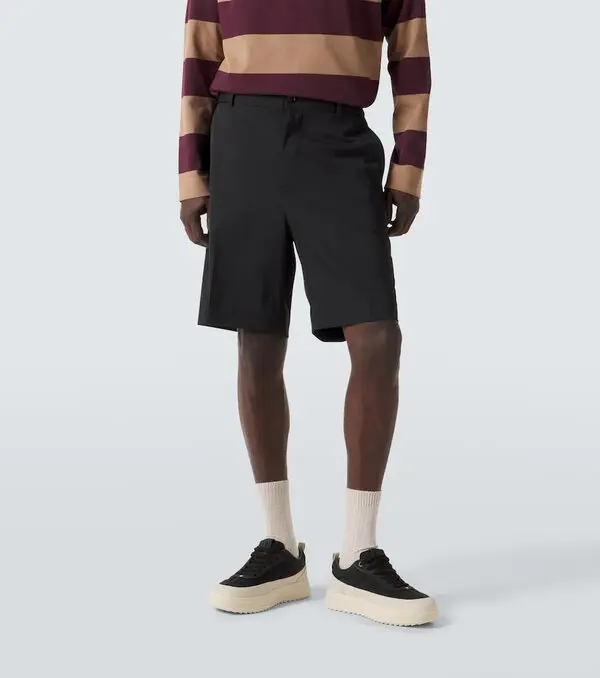 Moncler Bermuda Shorts With Elasticated Drawstring Waist