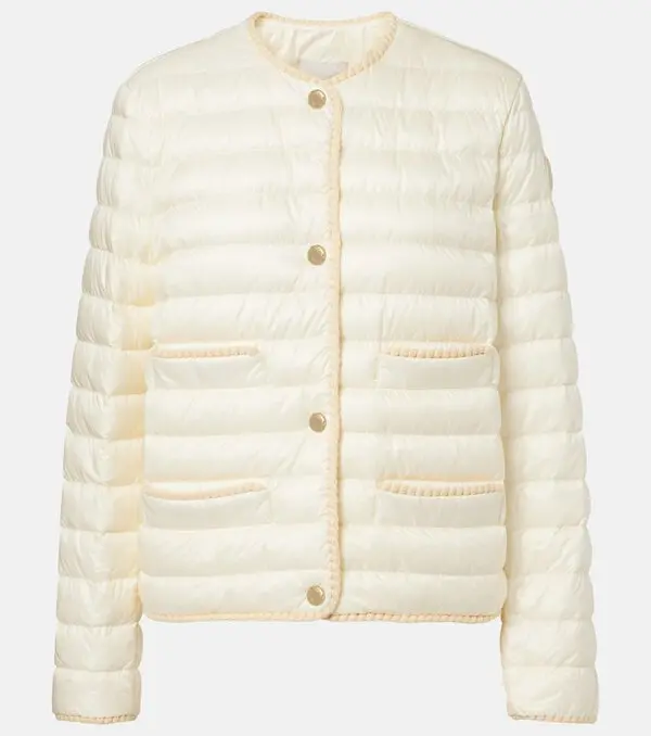 Moncler Quilted Down Jacket - White