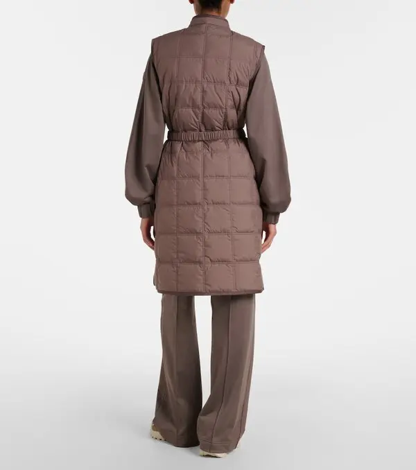 Moncler Cygnette Quilted Down Vest - Brown