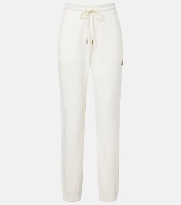 Moncler Jersey Sweatpants - White