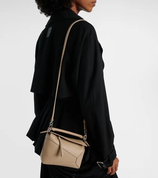 Loewe Puzzle Edge Mini Leather Top-handle Bag
