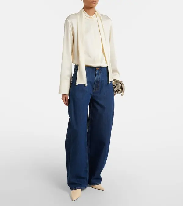 JIL SANDER Barrel-leg Jeans