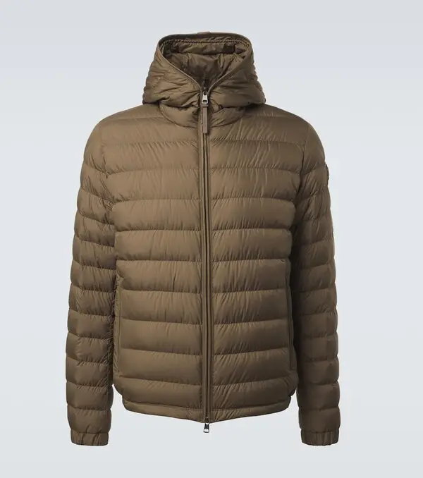Moncler Quilted Down Jacket With Drawstring Hood
