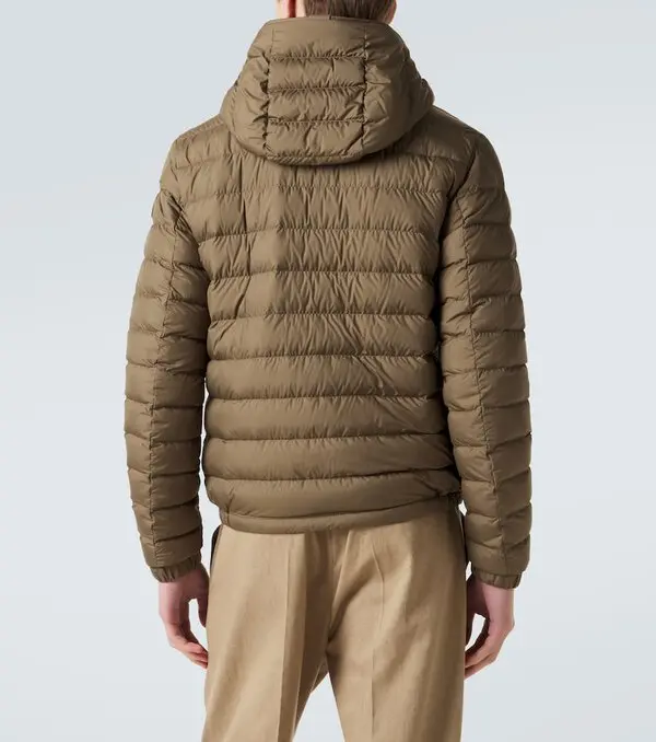 Moncler Quilted Down Jacket With Drawstring Hood