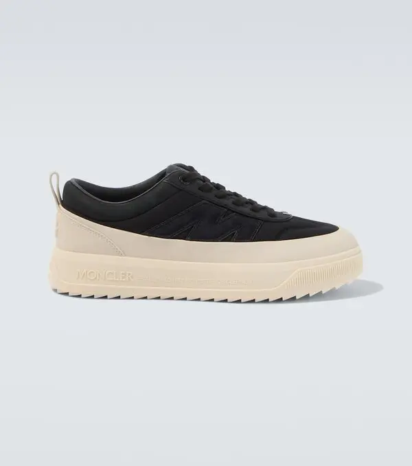 Moncler Altive" Leather-trimmed Lace-up Sneakers - Black