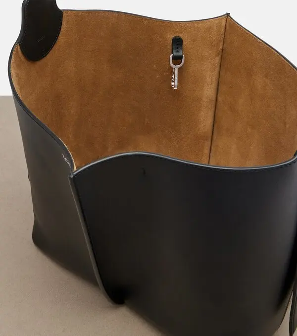 Loewe Bilbao Medium Leather Tote Bag - Black