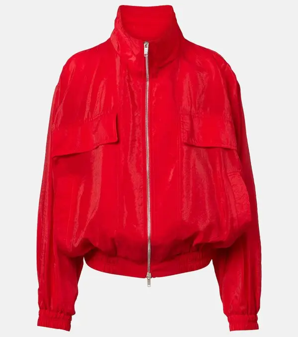 THE FRANKIE SHOP Drea Bomber Jacket - Red