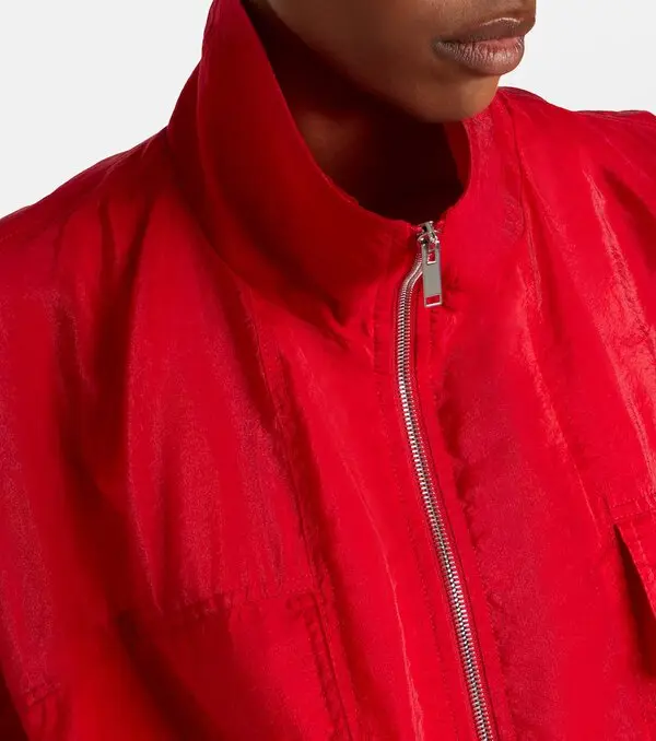 THE FRANKIE SHOP Drea Bomber Jacket - Red