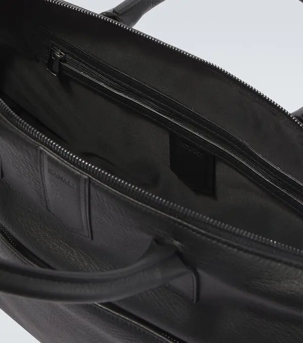 Canali Leather Briefcase