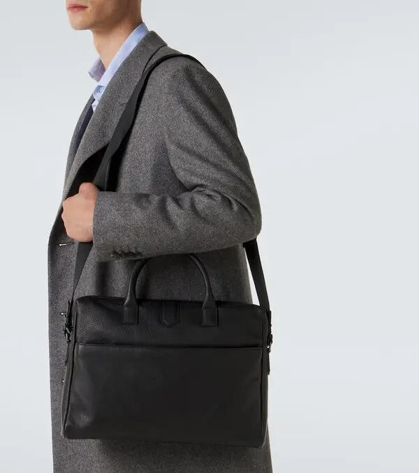 Canali Leather Briefcase
