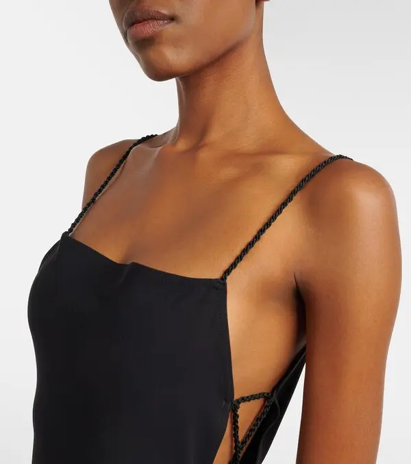 Alaïa Tasseled One-piece Swimsuit