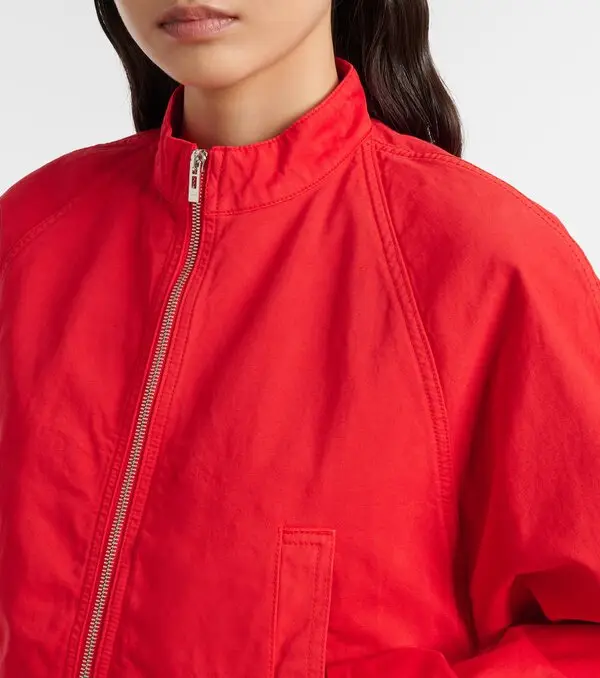 Alaïa Denim Jacket - Red