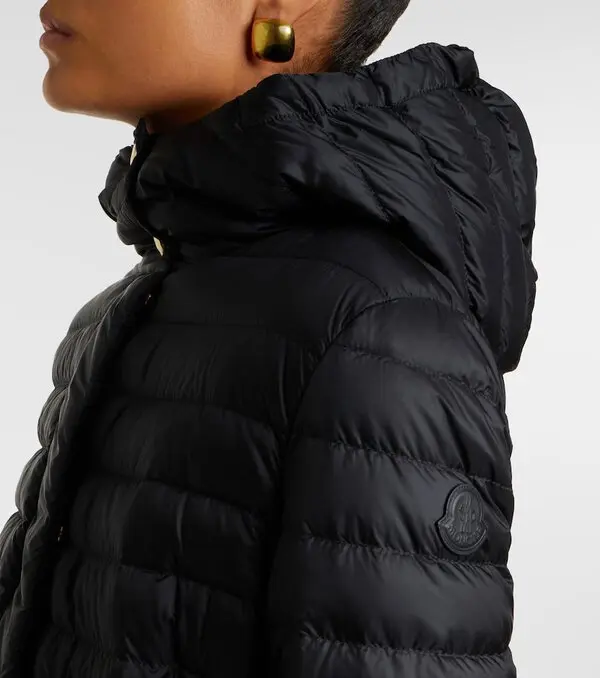 Moncler Raies Hooded Quilted Down Jacket - Black