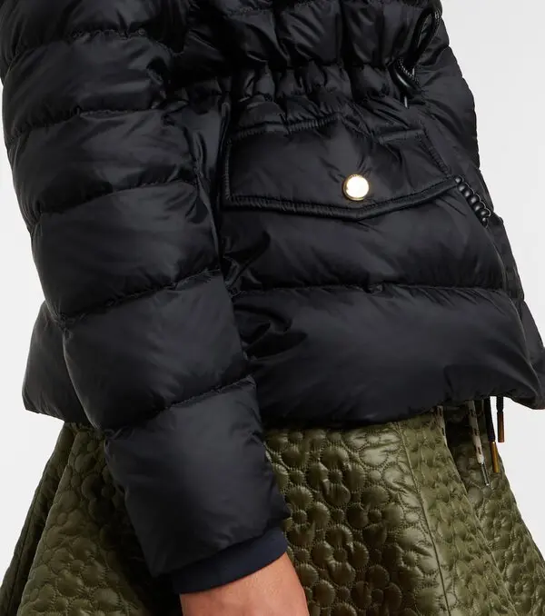 Moncler Raies Hooded Quilted Down Jacket - Black