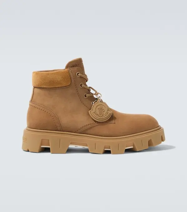 Moncler Peak City Suede Ankle Boots