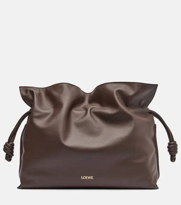 Loewe Large Leather Tote Bag - Brown
