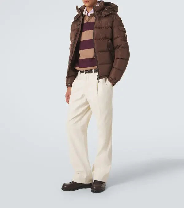 Moncler Striped Cotton Pique Polo Shirt - Multicoloured