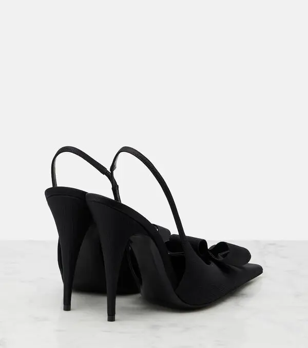 Saint Laurent Tea Bow-detail Slingback Pumps