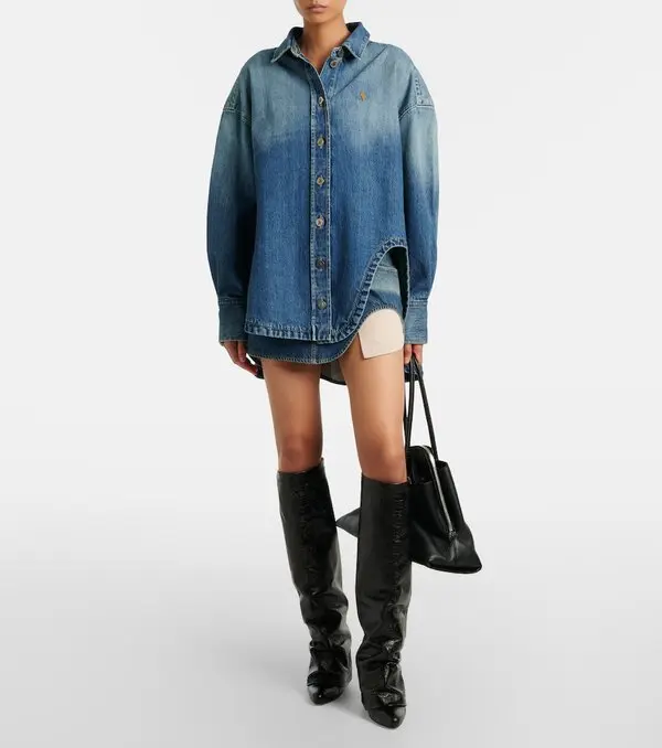 Attico Cotton Denim Shirt