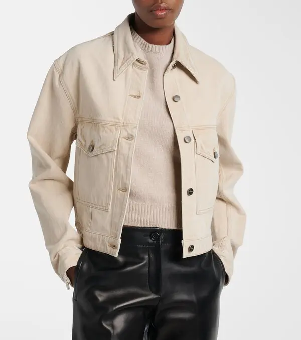 Khaite The Tomer Denim Jacket - Grey