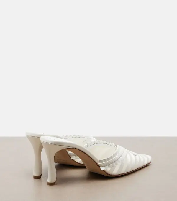 Manolo Blahnik Voluptia Organza Mules