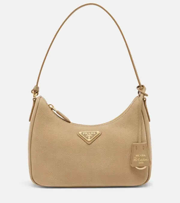 Prada Re-edition 2005 Mini Shoulder Bag - Beige