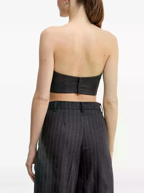 Ermanno Scervino Strapless Cropped Top
