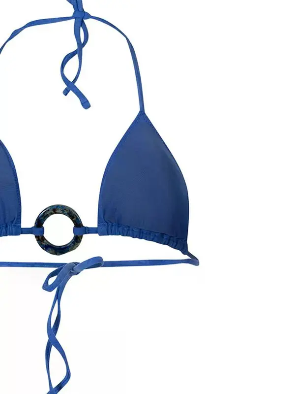 PARAMIDONNA Bikini With Floral Lace Panels - Blue