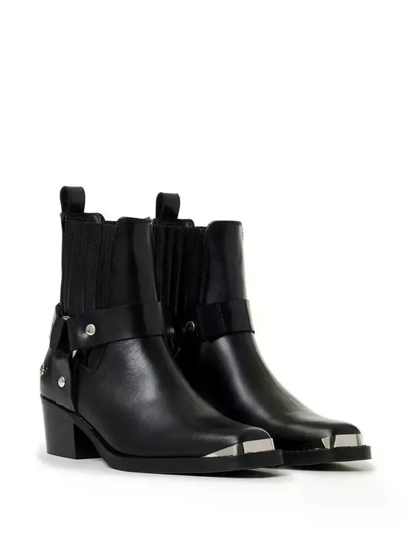 ANINE BING Mid Biker Boots - Black