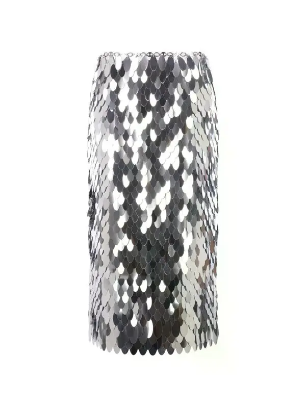 Rabanne Sequin Embellished Midi Skirt