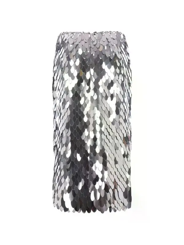 Rabanne Sequin Embellished Midi Skirt
