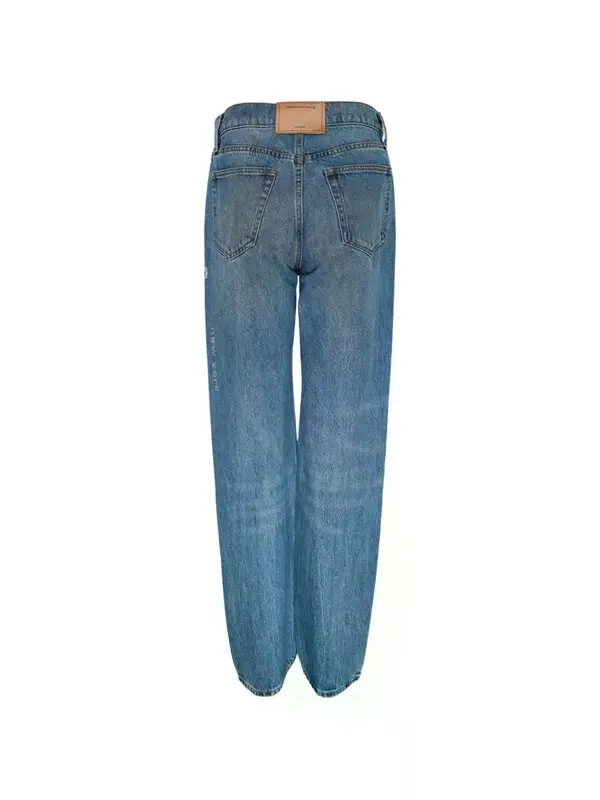 Alexander Wang Hotfix Logo Jeans - Blue