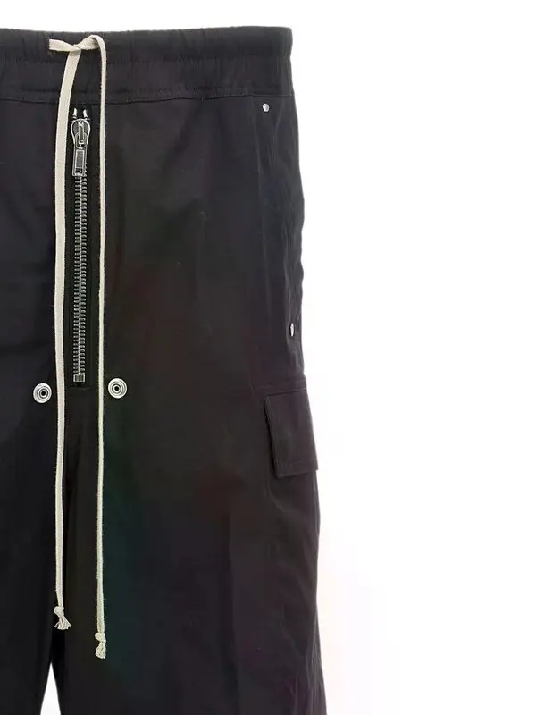 Rick Owens Tower Cargo Belas Low-crotch Cargo Pants - Black