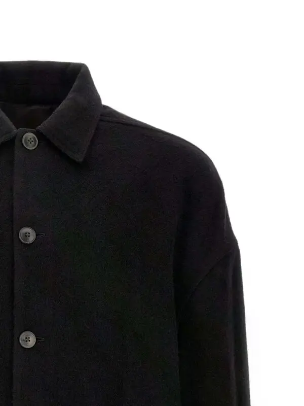 Rick Owens Tower Buttoned Brad Coat