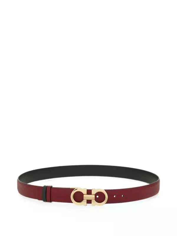 FERRAGAMO Gancini Buckle Belt - Red