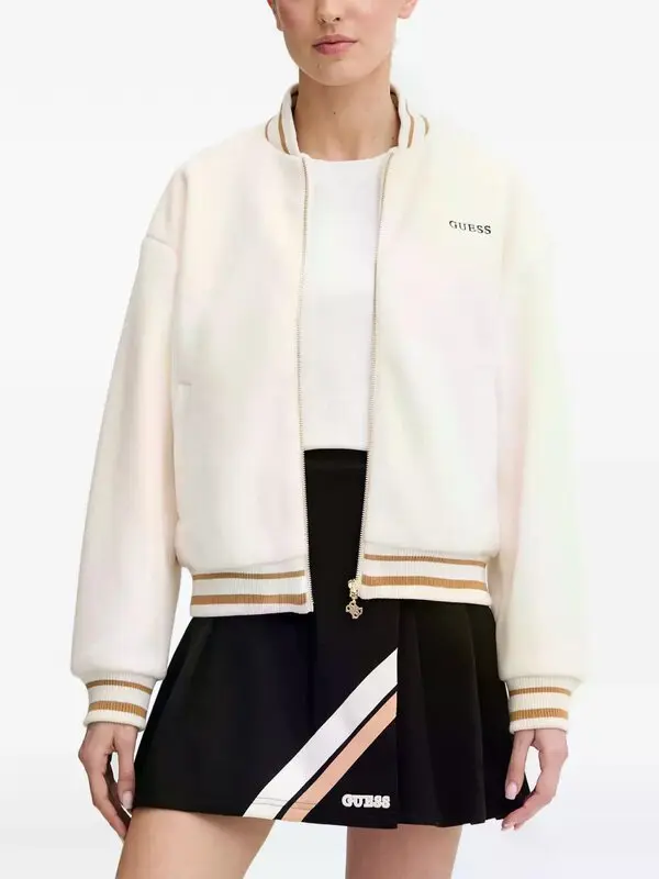 Guess Embroidered Logo Bomber Jacket