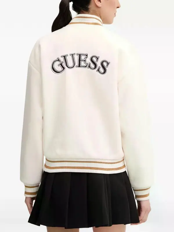 Guess Embroidered Logo Bomber Jacket