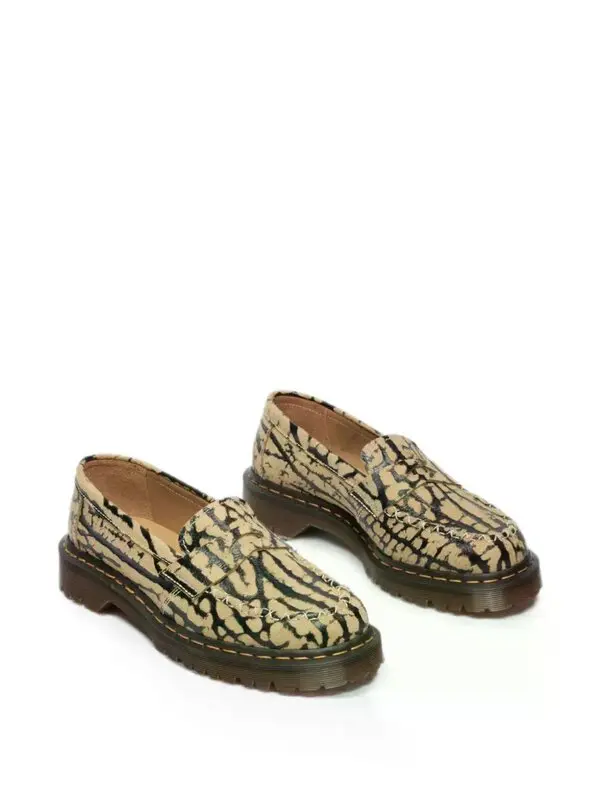 Dr. Martens Animal Print Penny Loafers