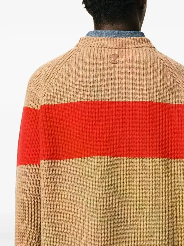 AMI Paris Fair Isle Knit Sweater