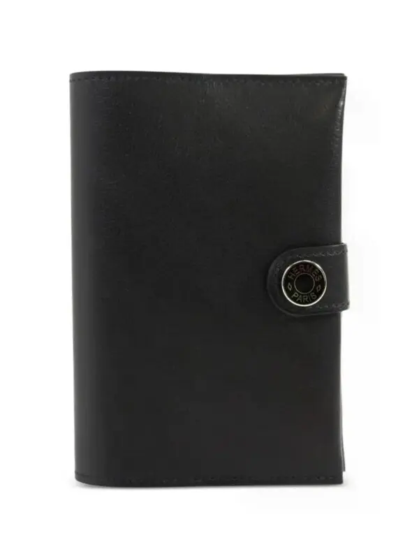 Hermès R.m.s Leather Passport Holder - Black