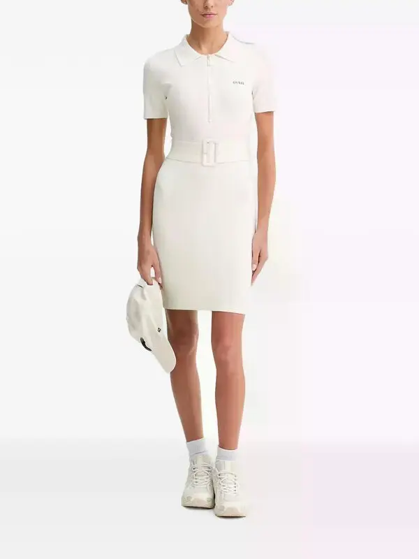 Guess Belted Zip-fastening Mini Dress