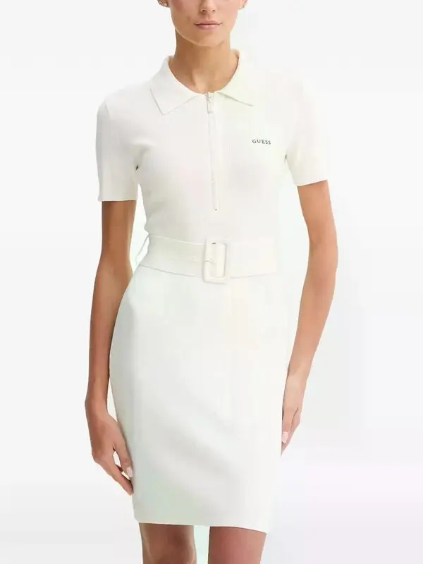 Guess Belted Zip-fastening Mini Dress