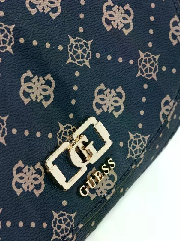 Guess Emelie Logo-print Chain-link Shoulder Bag