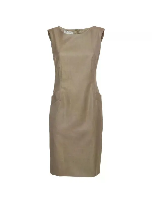 Max Mara Boat Neck Sleeveless Mini Dress