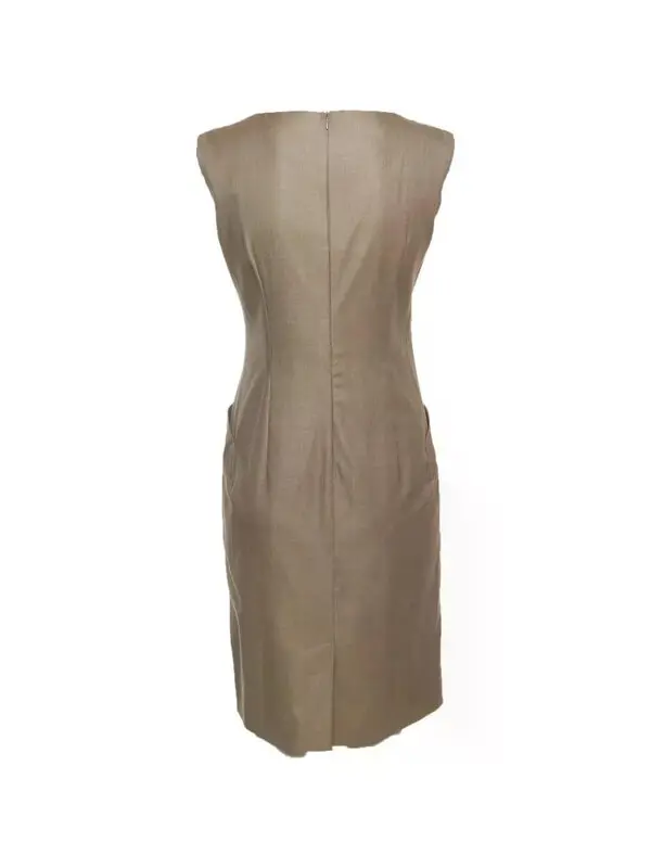 Max Mara Boat Neck Sleeveless Mini Dress