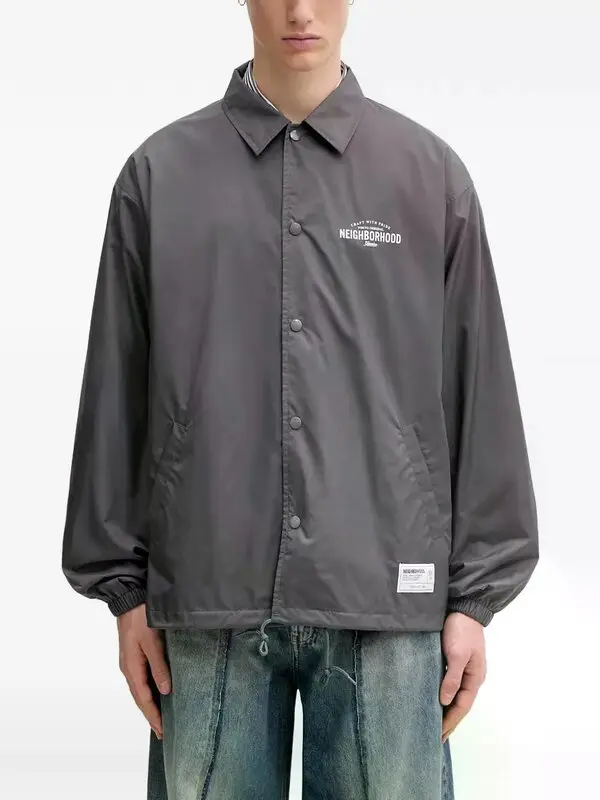 NEIGHBORHOOD Logo Print Shirt Jacket