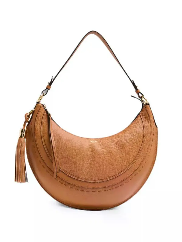 LANCEL Medium Shoulder Bag With Tassel Detail - Neutrals