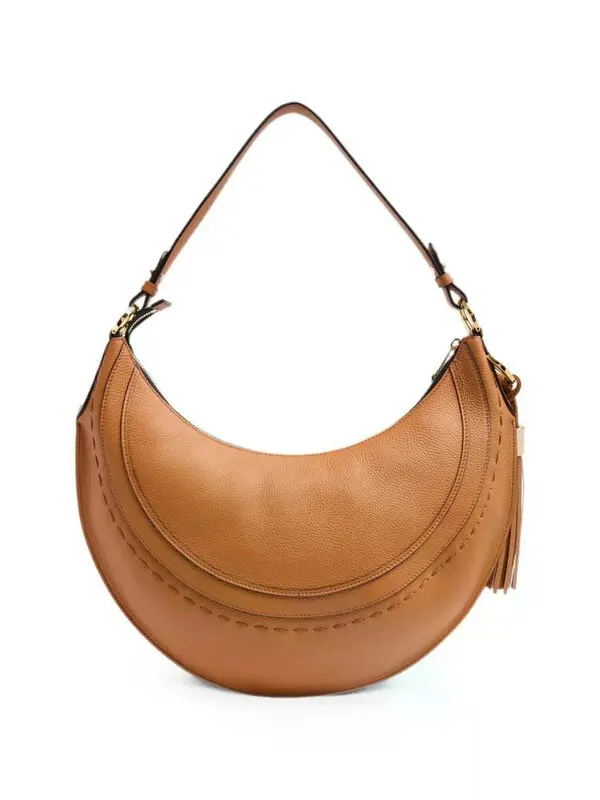 LANCEL Medium Shoulder Bag With Tassel Detail - Neutrals